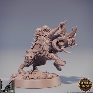Houndhogs Dire Hog Unpainted Miniature - Etsy