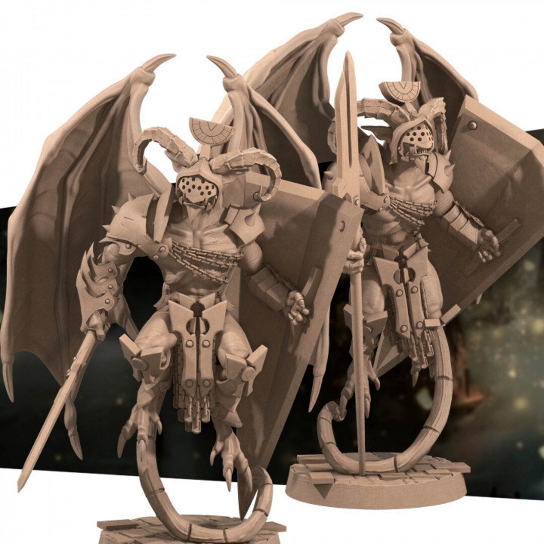 Winged Demons, Demon Legion - Fear Minion - 32mm, 35mm Scale ...