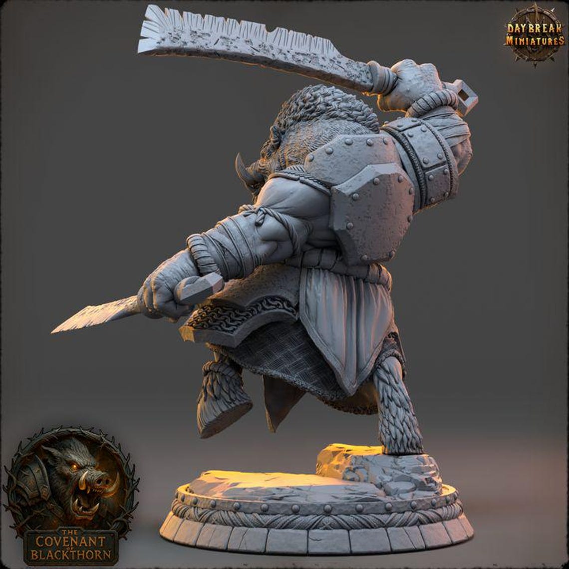 Kragg Thornbearer, Boarfolk - the Covenant of Blackthorn - Unpainted ...