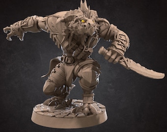 Dragonborn Rogue Thief Assassin, PC / NPC Unpainted Miniature 28mm ...