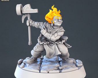 Genasi G Genasi Set Fire Genasi Male Heroes and Npcs 32mm 28mm ...