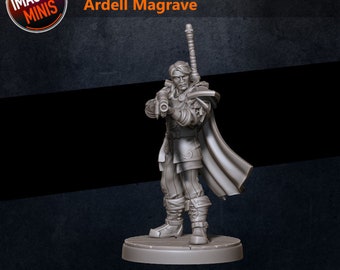Victor Tinevale Human Gunslinger Fighter Miniature for Tabletop Games ...