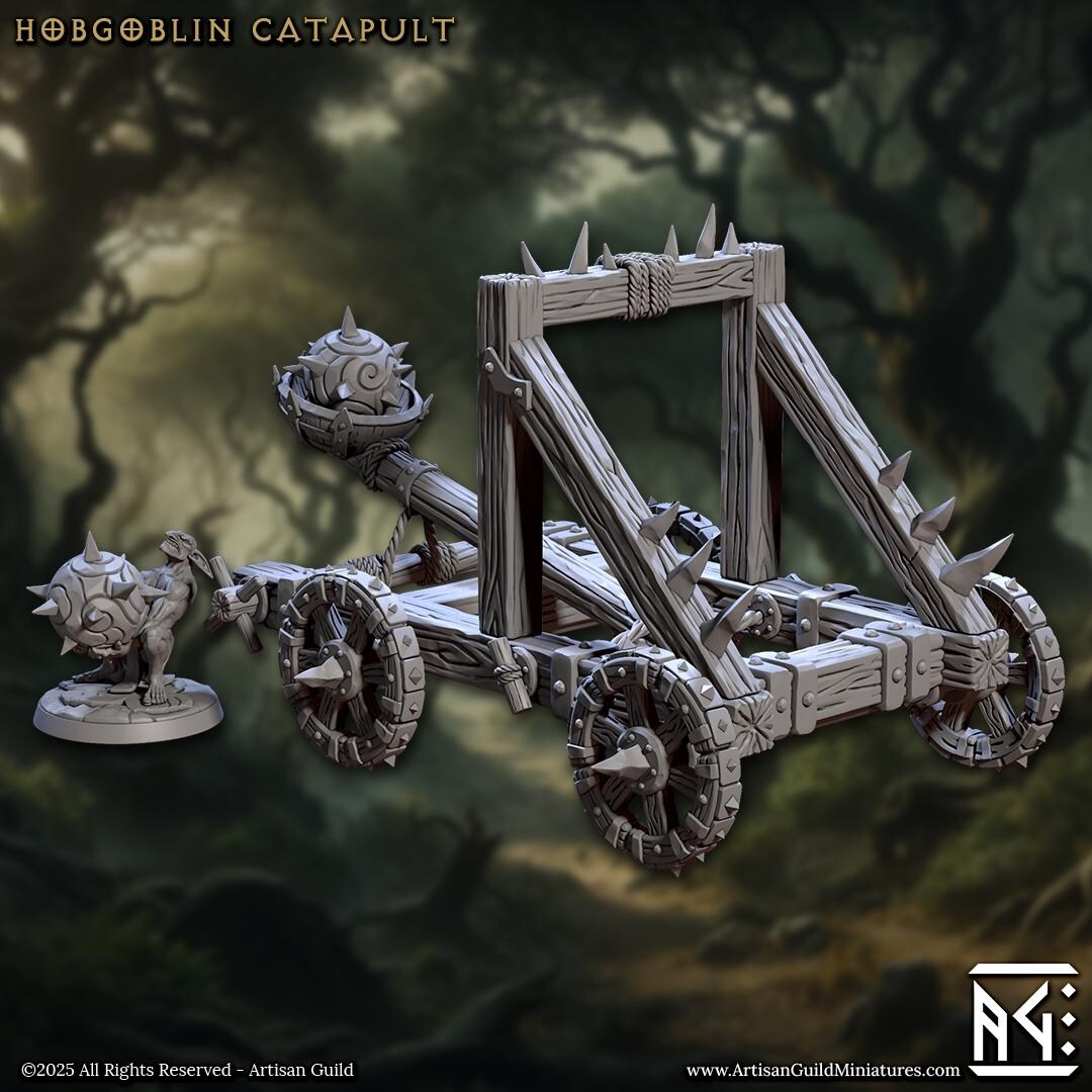 Hobgoblin Catapult With Artillerist 32mm Scale Unpainted Miniature for ...