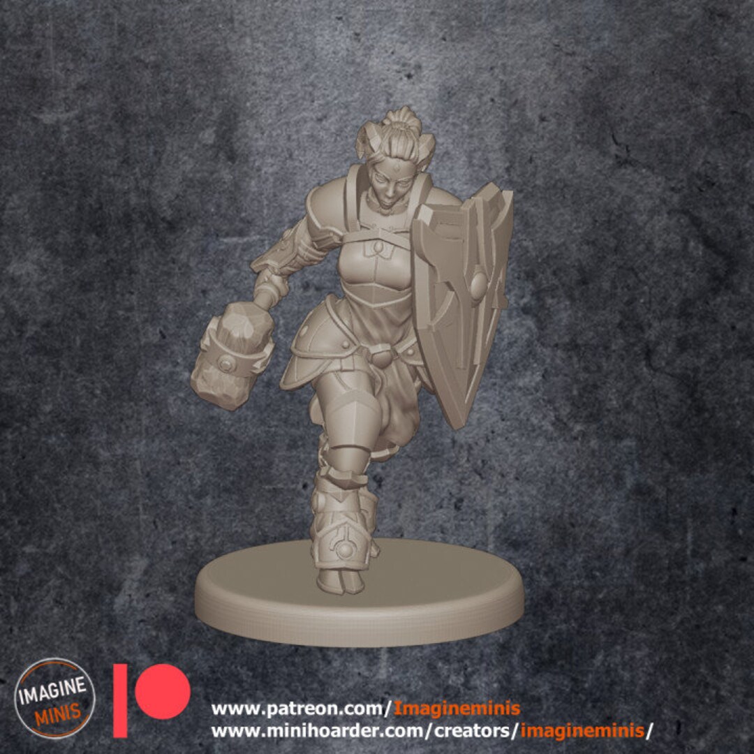 Narluu Draenei Paladin Unpainted Miniature - Etsy