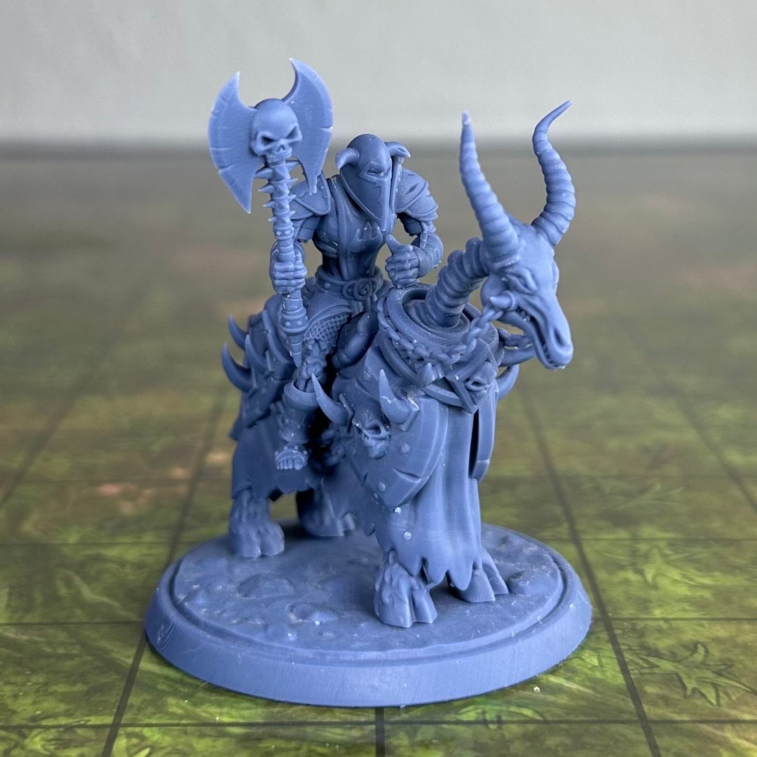 Undead Mounted Warrior - Unpainted Miniature - Etsy