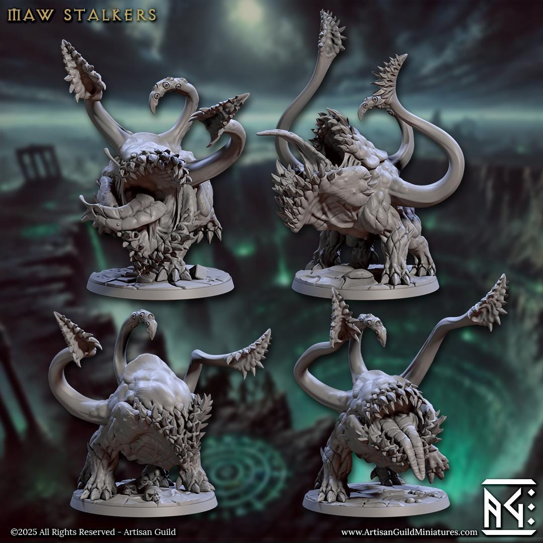 Maw Stalkers - Descent Into the Hive - 32mm Scale - Unpainted Miniature ...