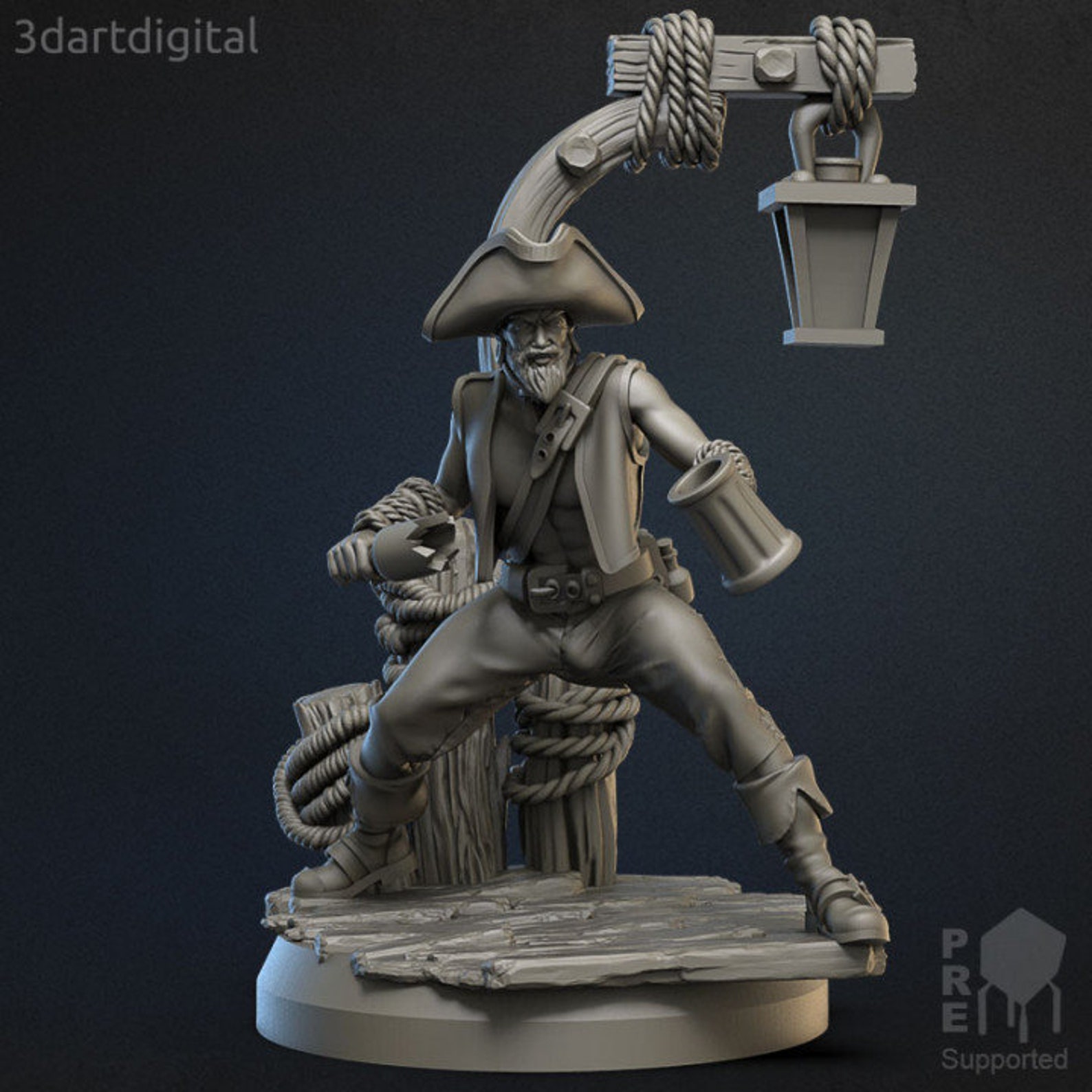 Pirate Crewmate Modular Miniature Unpainted Miniature - Etsy