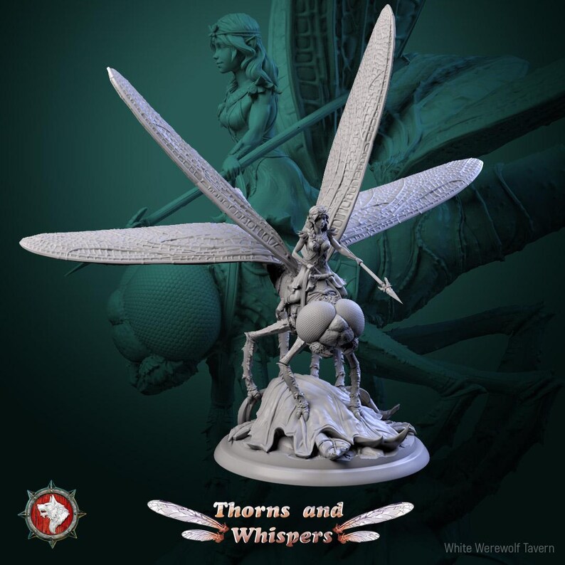 Dragonwing Scouts, Giant Dragonfly Mounts - Unpainted Miniature - Etsy
