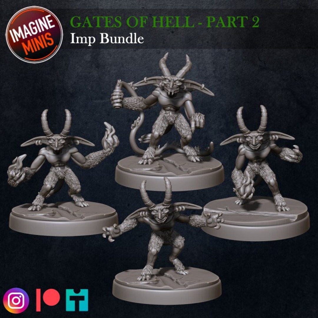 Imp Unpainted Miniature - Etsy