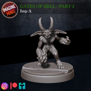 Imp Unpainted Miniature - Etsy