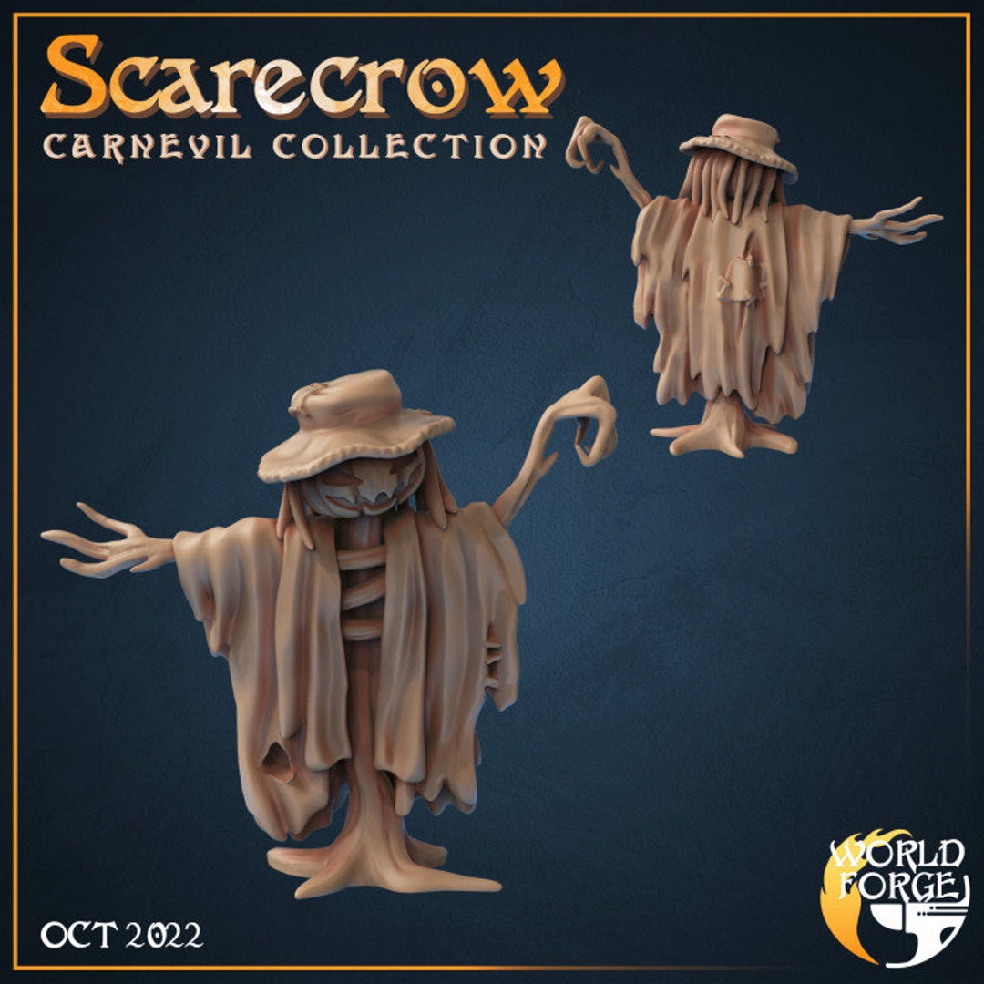 Scarecrow - Carnevil Collection - 32mm Scale - Unpainted Miniature for ...