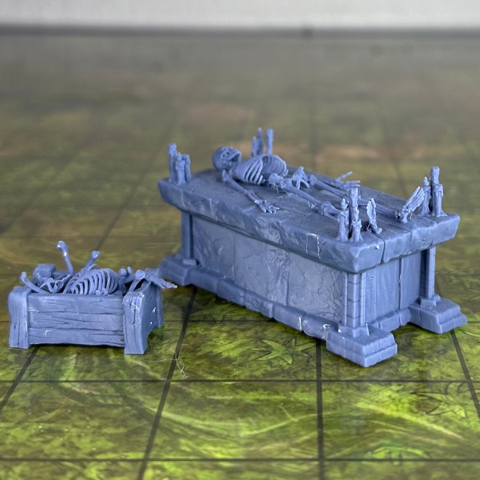 Altar With Skeleton - Dungeon Set - Unpainted Miniature - Etsy