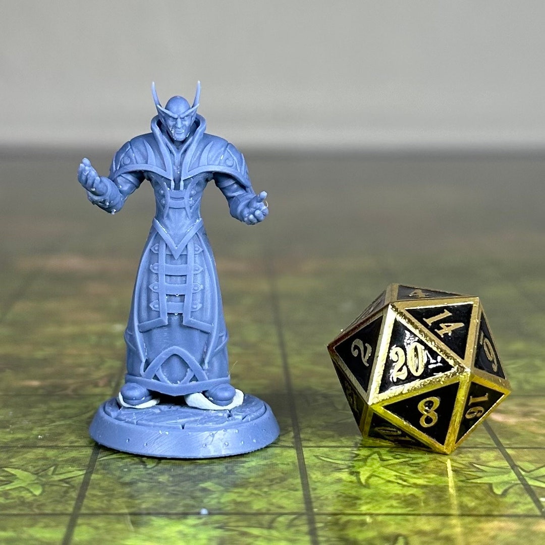 Elf Merchant Unpainted Miniature - Etsy