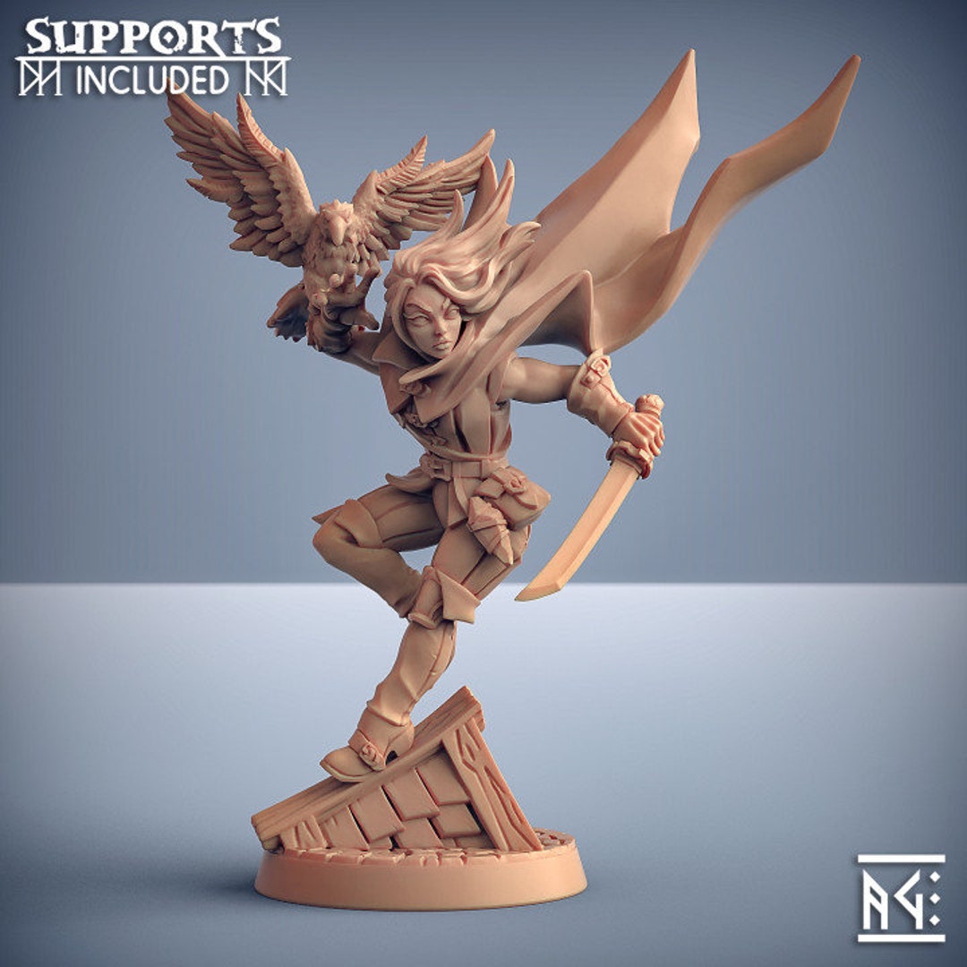 Wendy Greywing - Thieves Guild Set - Unpainted Miniature - Etsy Wendy Greywing - Thieves Guild Set - Unpainted Miniature - Etsy
