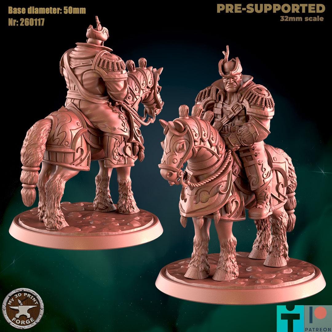 Male Mounted Rider - Port Town Humans - Unpainted Miniature - Etsy
