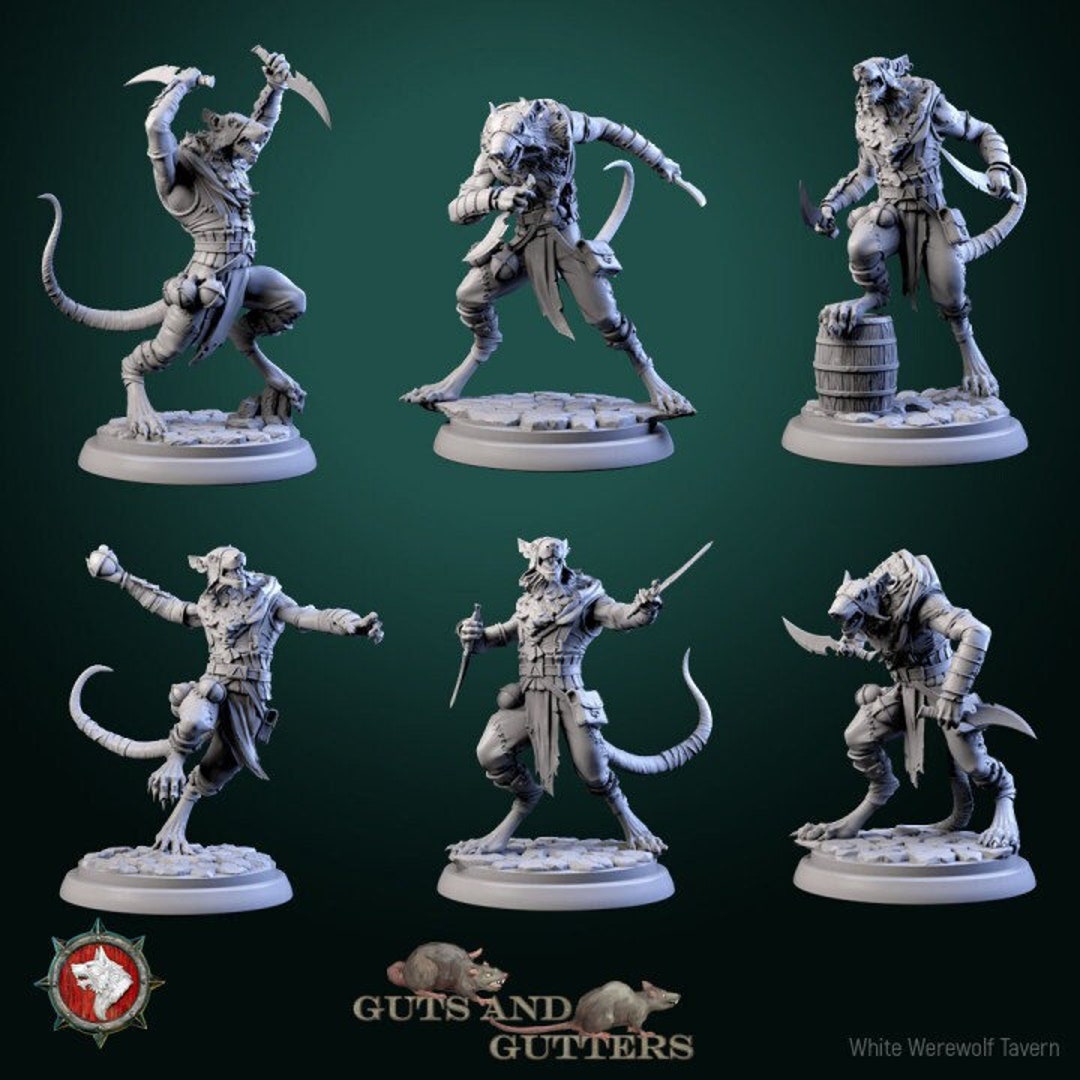 Rogue Rats - Unpainted Miniature - Etsy