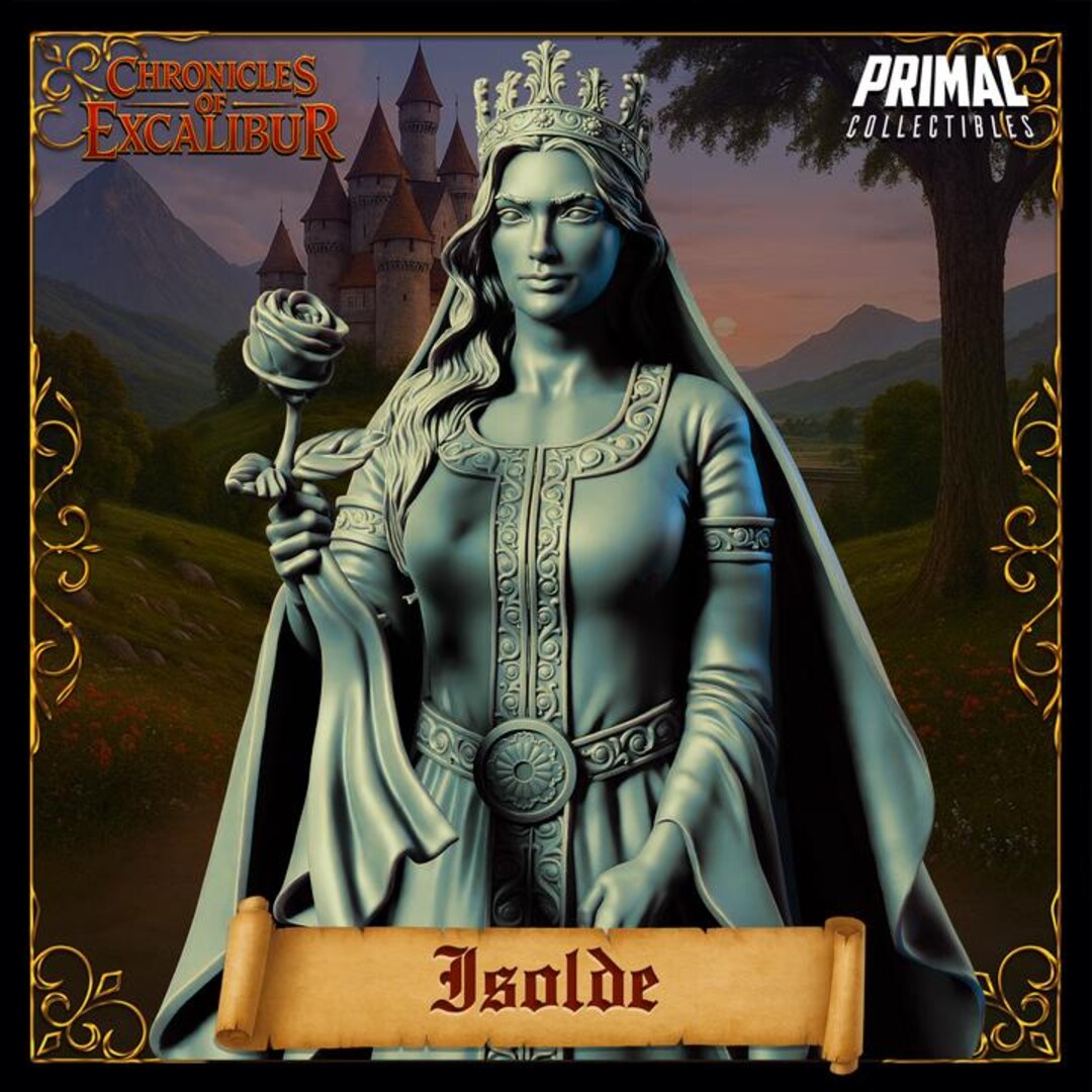 Princess Isolde - Chronicles of Excalibur - Unpainted Miniature - Etsy