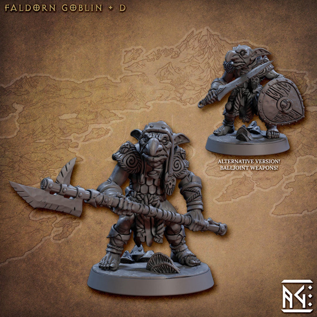 Faldorn Goblin Pose D Unpainted Miniature - Etsy