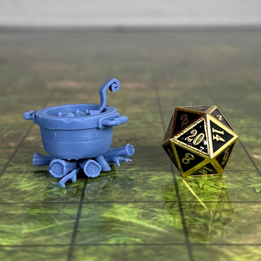 Bubbling Cauldron - 32mm Scale - Unpainted Miniature - Etsy