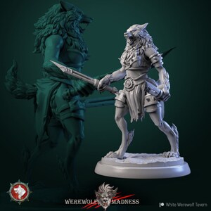 Female Werewolf Warriors - 6 Poses - Unpainted Miniature - Etsy