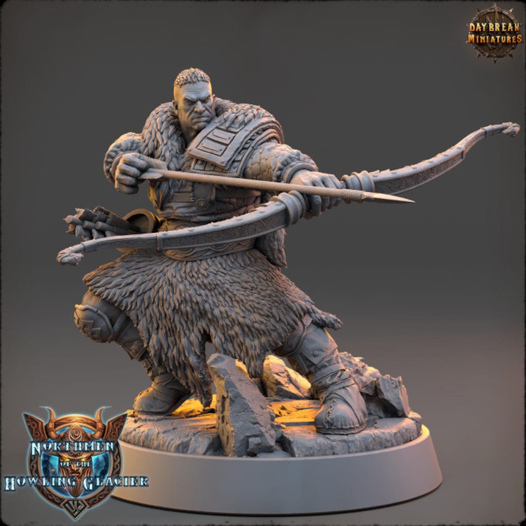 Hegar Manhunter - Northmen of the Howling Glacier - Unpainted Miniature ...