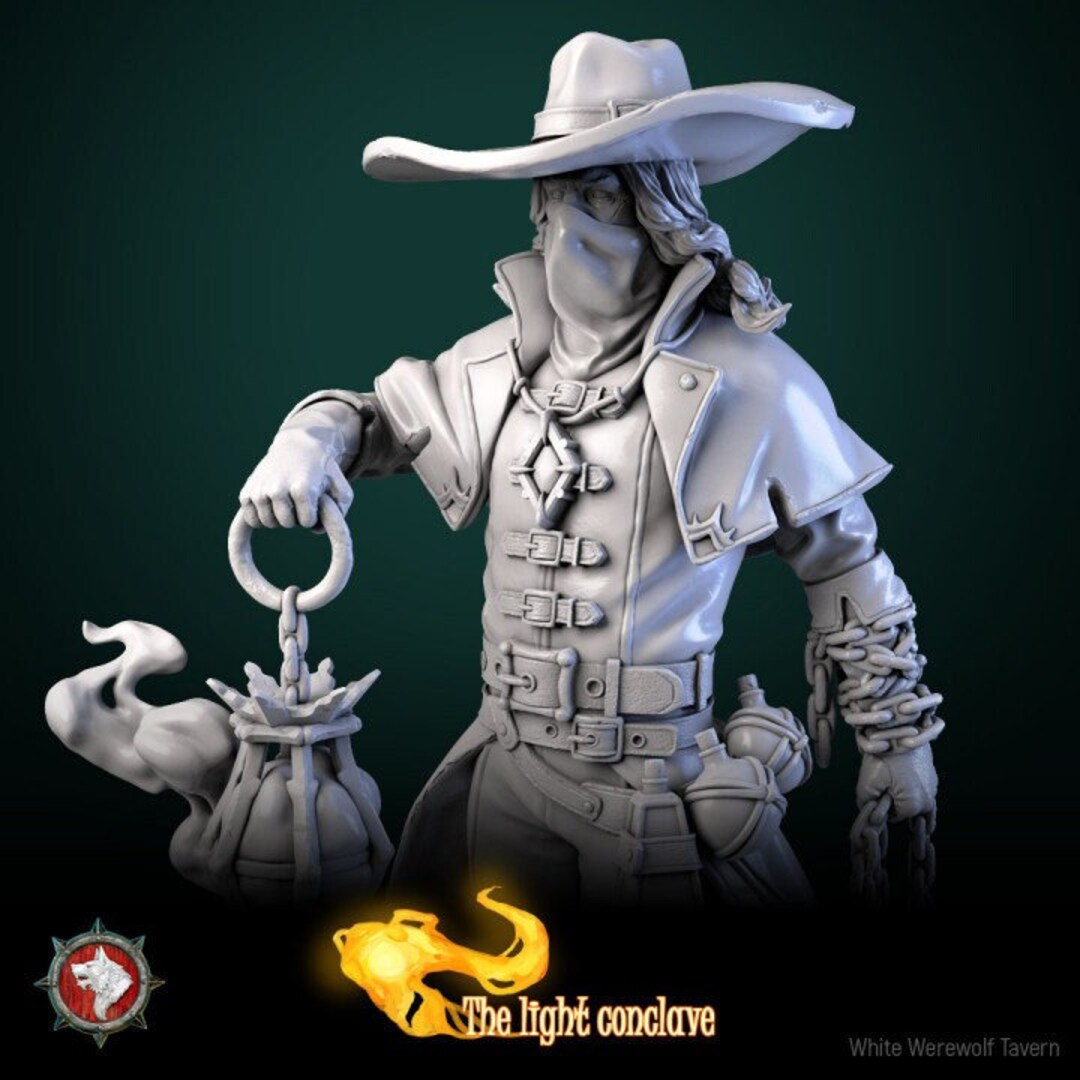 Human Bounty Hunter, Roody Phantom Hunter - Unpainted Miniature - Etsy