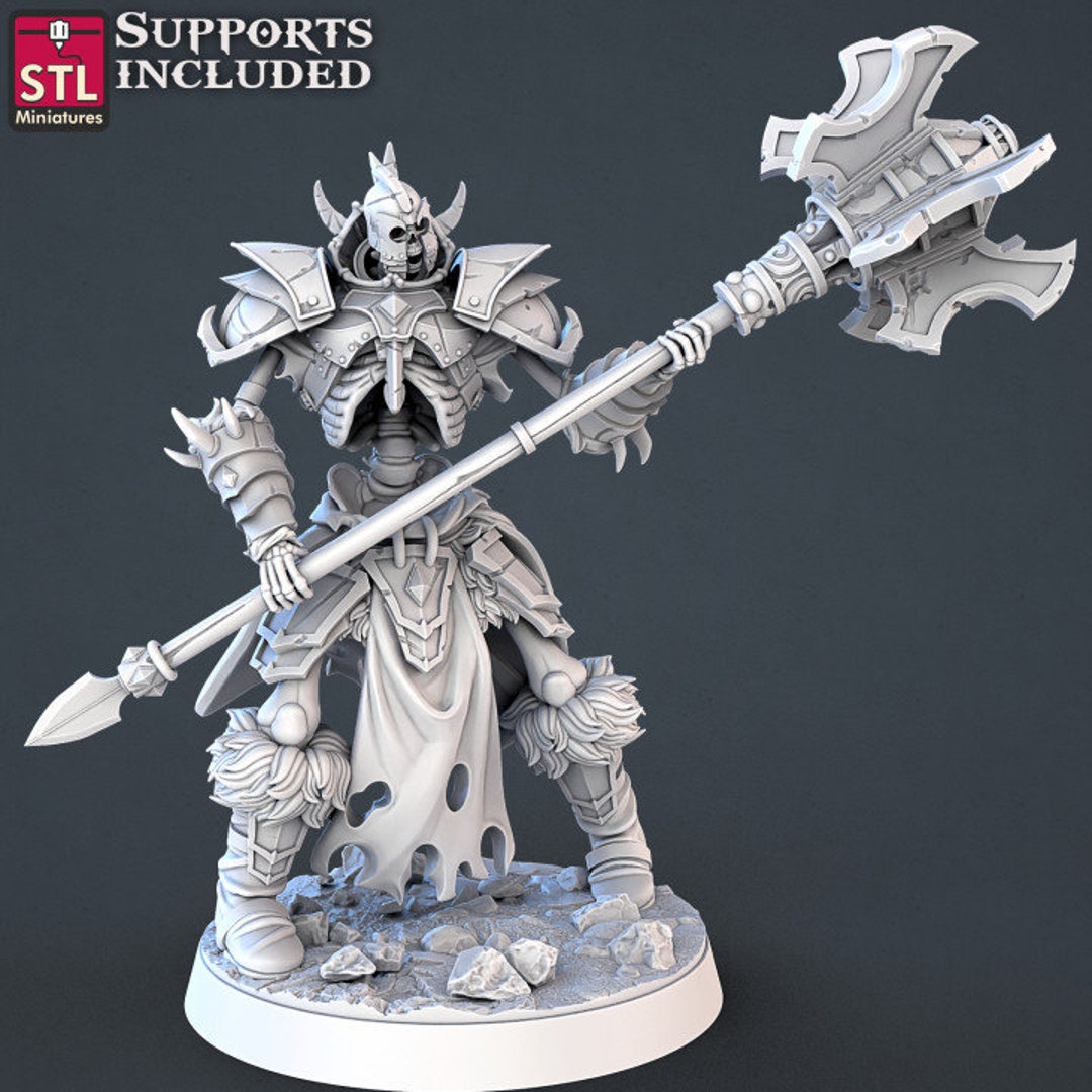 Skeleton King Unpainted Miniature - Etsy