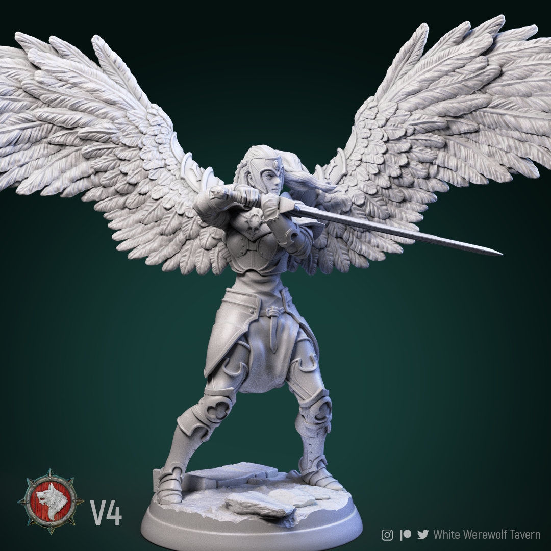 Valkyrie - Pose 4 - Unpainted Miniature - Etsy