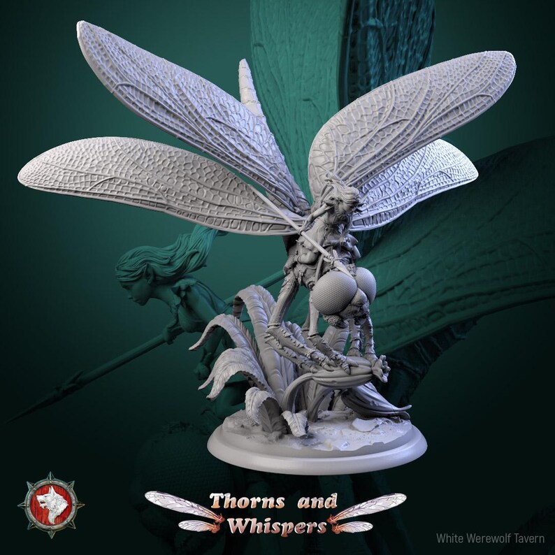 Dragonwing Scouts, Giant Dragonfly Mounts - Unpainted Miniature - Etsy