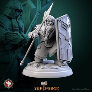 Heavily Armored Dwarves - Dwarf Guards - 32mm Scale - Unpainted ...