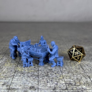 Card Player Set - Townsfolk Miniatures - Etsy