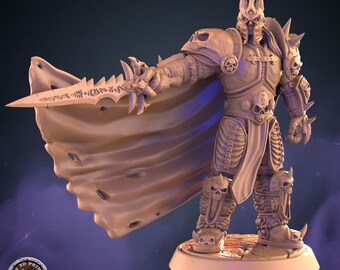 Skeleton King Unpainted Miniature - Etsy