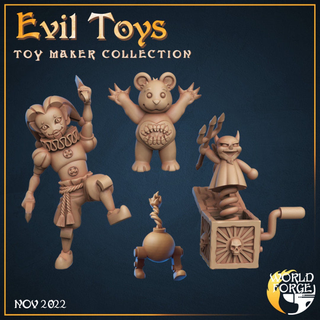 Evil Toys - Toy Maker Collection - Unpainted Miniature - Etsy
