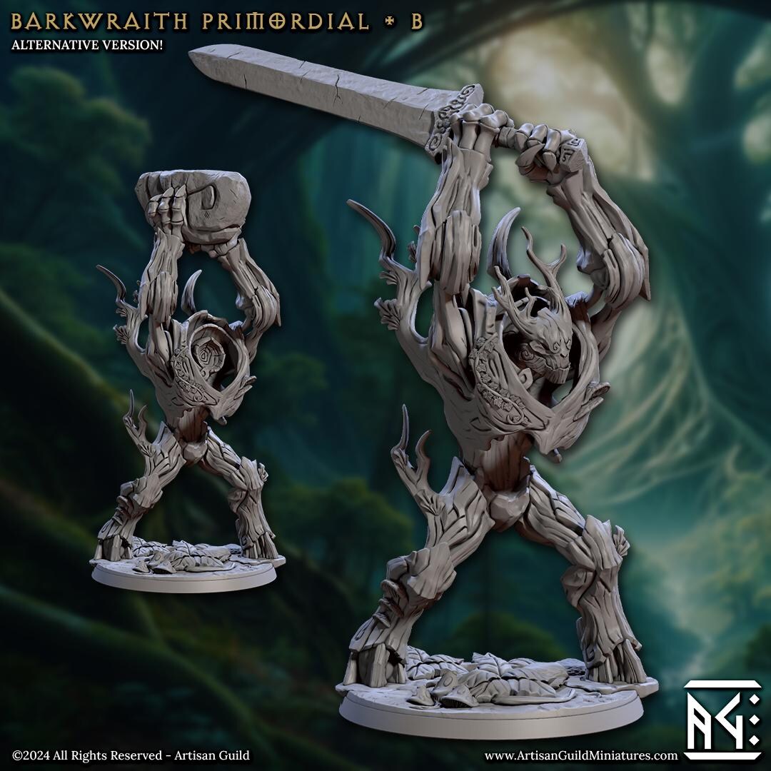 Barkwraith Primordial, Pose B Deeproot Spriggans 32mm Scale Unpainted ...