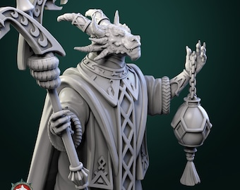 Dragonborn High Priest D&D Dnd Dungeons and Dragons Wargaming 3D ...