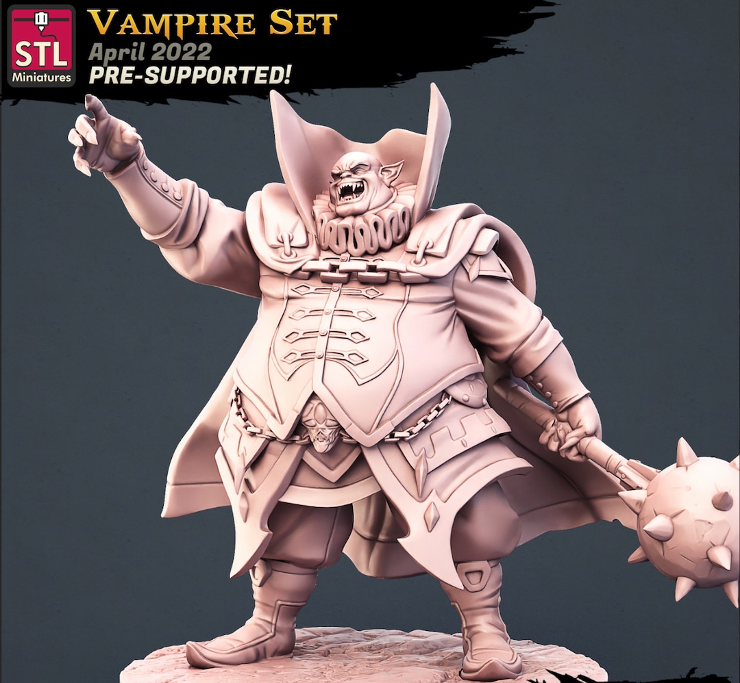 Vampire Lord Unpainted Miniature - Etsy