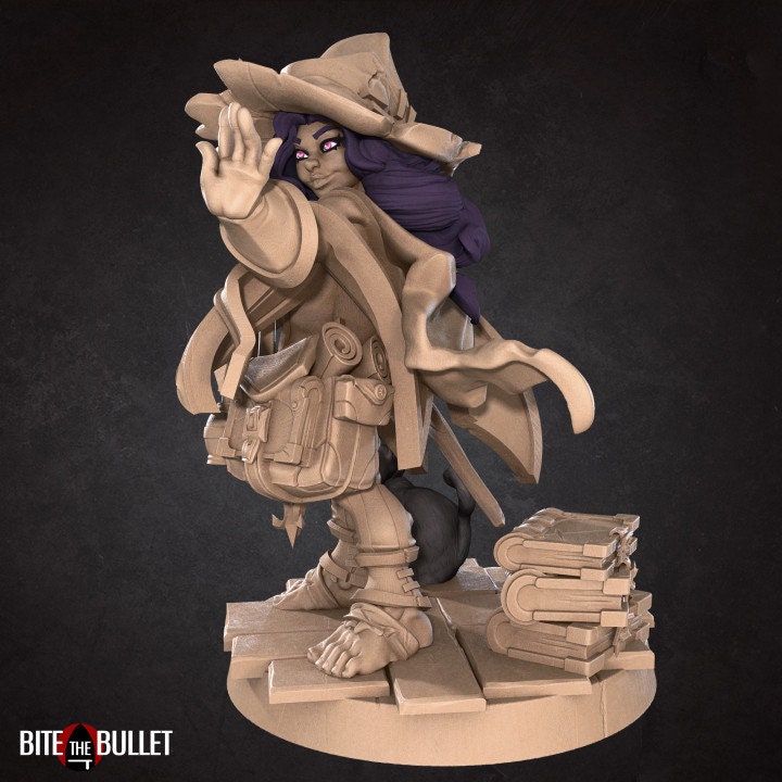 Halfling Wizard - 32mm, 35mm Scale - Unpainted Miniature - Etsy