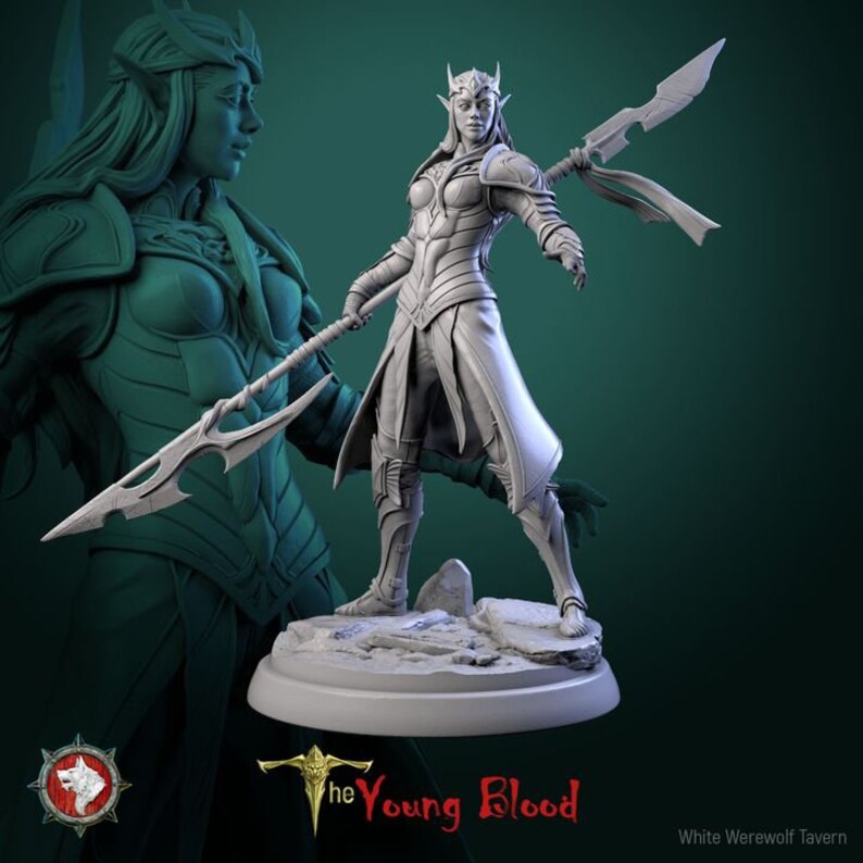 Elven Female Warriors - Unpainted Miniatures - Etsy