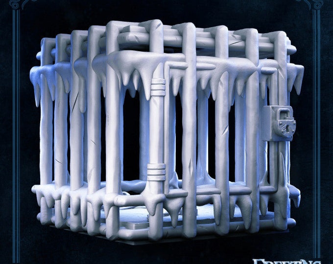 Iron Maiden Cage RPG Miniature Furniture 3D Printed 28mm Scatter ...