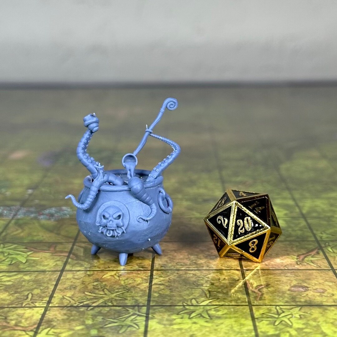 Witch's Cauldron - 32mm Scale - Unpainted Miniature - Etsy