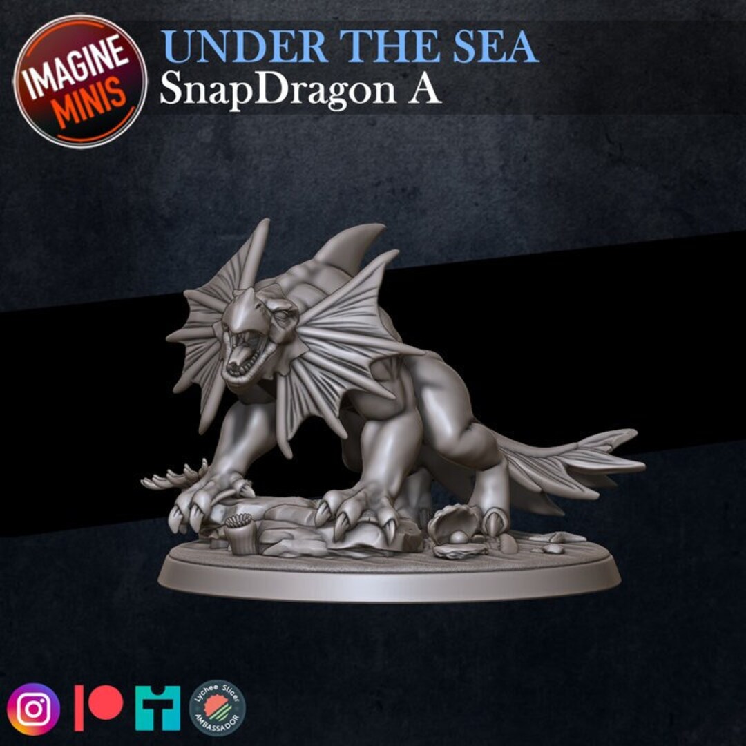 Snapdragon - 4 Poses - 32mm Scale - Unpainted Miniature - Etsy