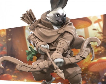 Harengon / Rabbitfolk Ranger Miniature Drunken Dwarf D&D 5e Dungeons ...