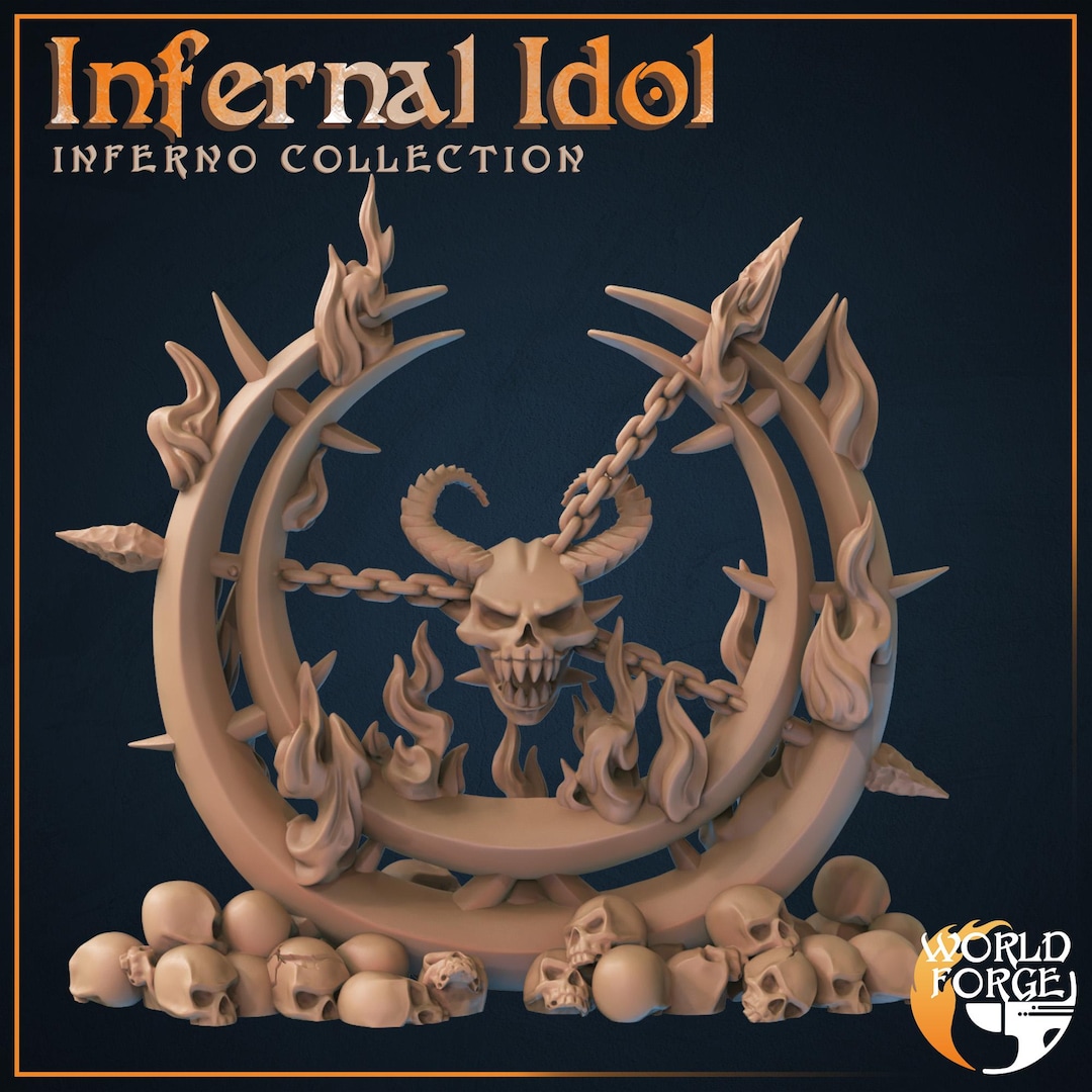 Infernal Idol - Inferno Collection - 32mm Scale - Unpainted Miniature ...