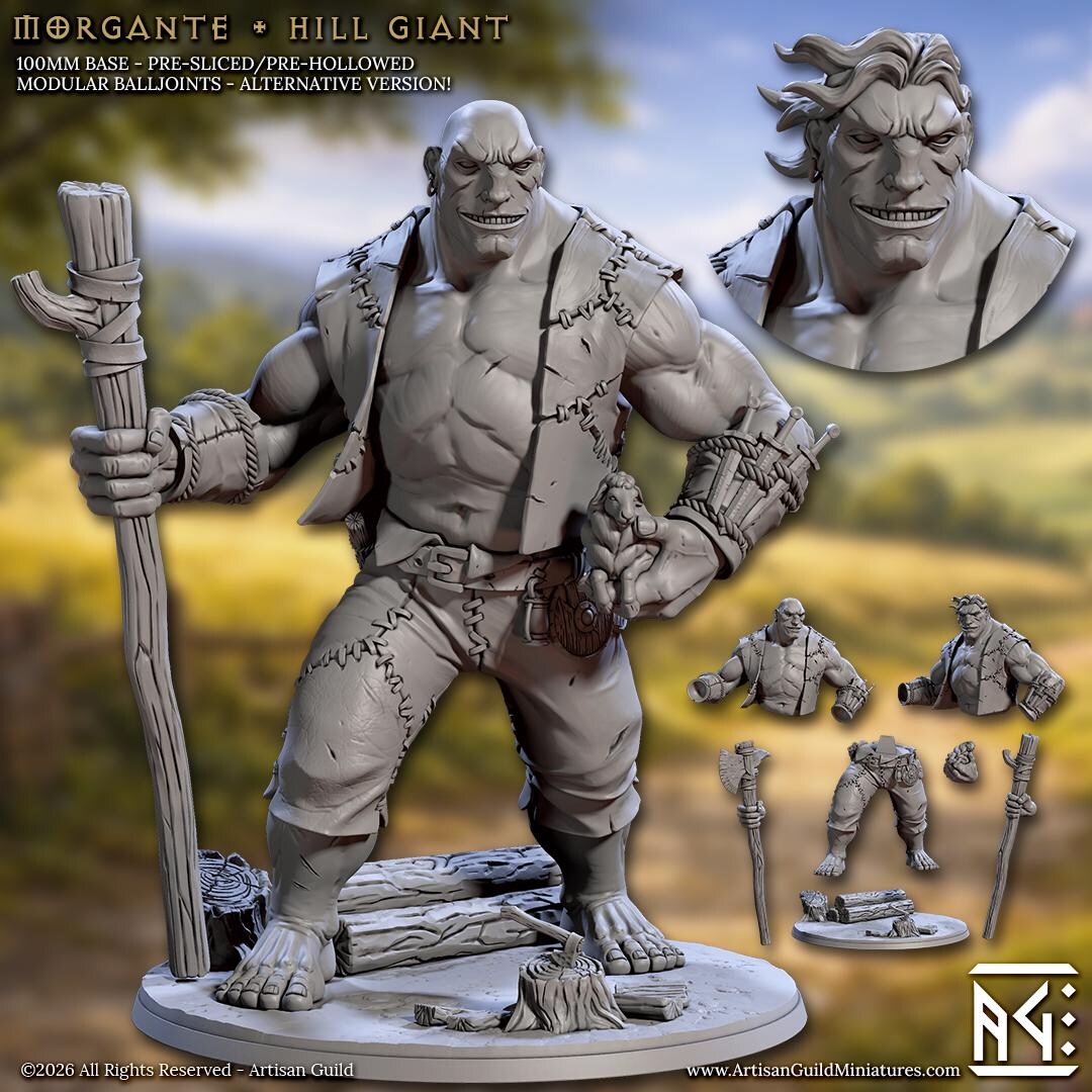 Morgante, the Hill Giant - Unpainted Miniature - Etsy