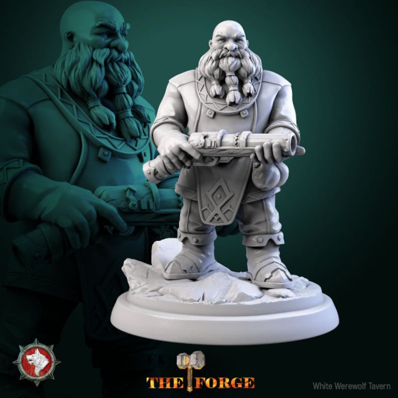 Dwarf Gunslingers - Unpainted Miniature - Etsy