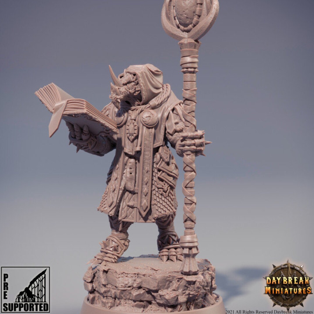 Ghaal ”blood Ruby” Shaantza - Dragonborn Miniature - 32mm Scale ...