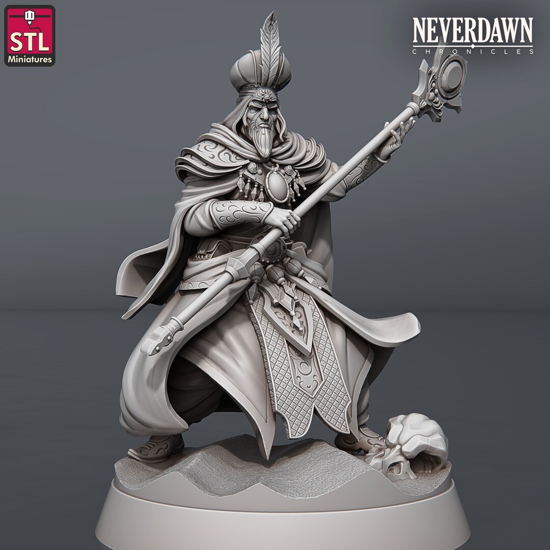Consultant - Red Sands - Neverdawn Chronicles - Unpainted Miniature - Etsy