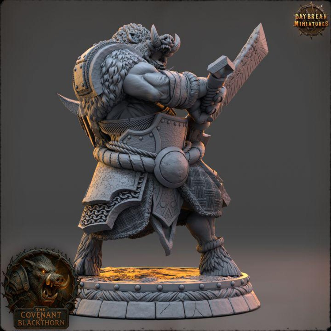 Yurth the Burrower, Boarfolk - the Covenant of Blackthorn - Unpainted ...