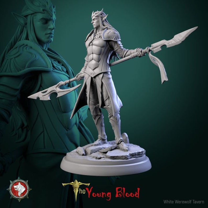 Elven Male Warriors - Unpainted Miniatures - Etsy