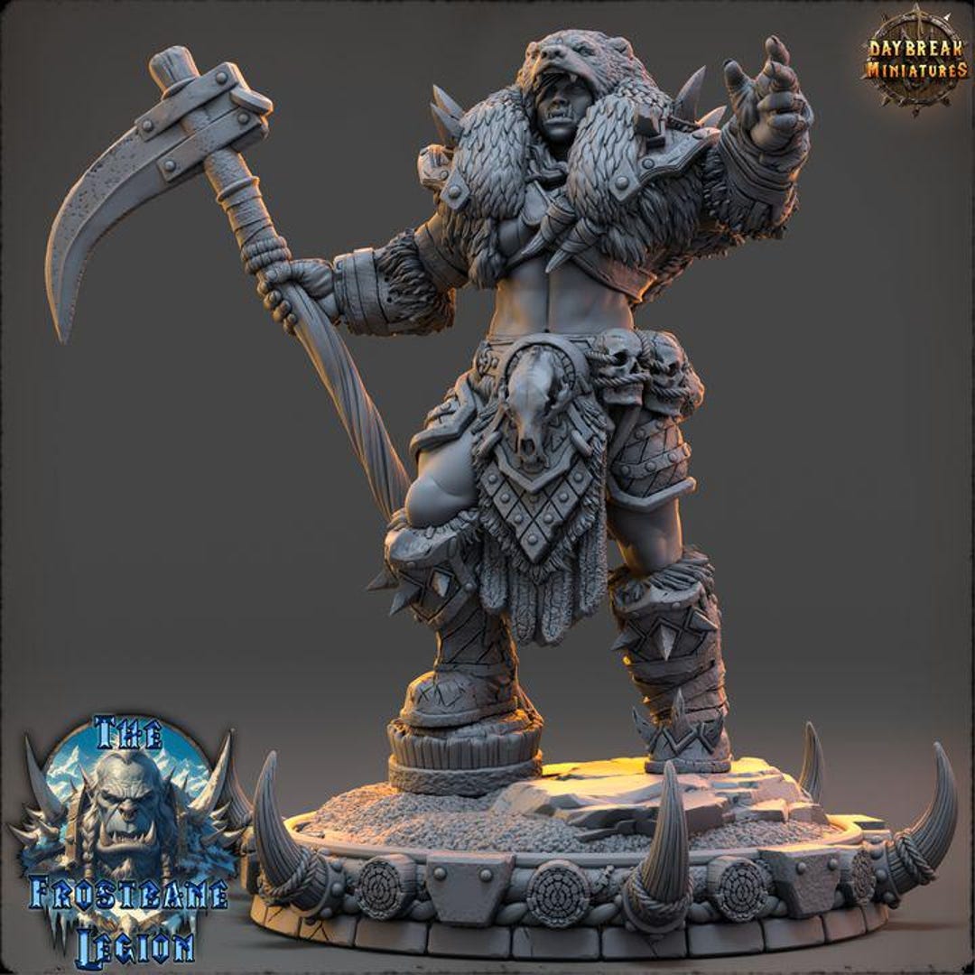 Female Orc, Vhala the Crimson Howler, Frostbane Legion Frost Orcs ...